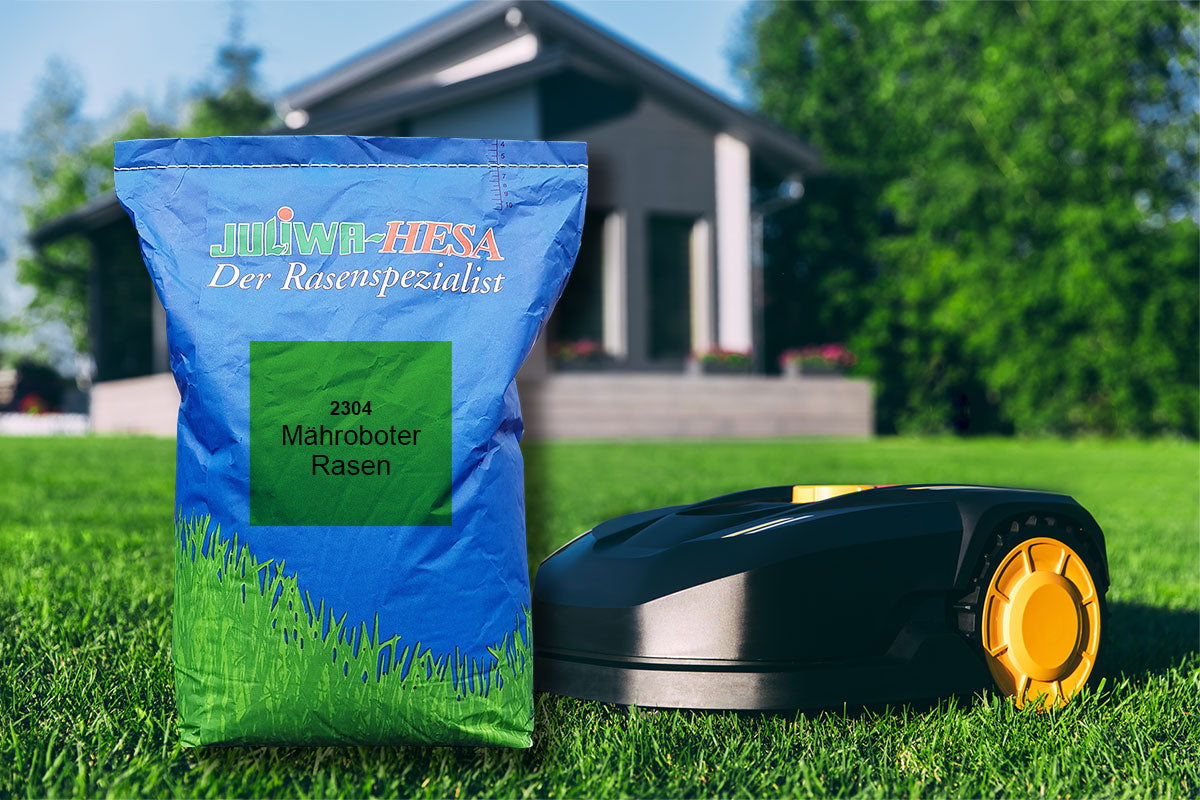 Perfekter Rasen für den Mähroboter durch spezielle Rasensaat